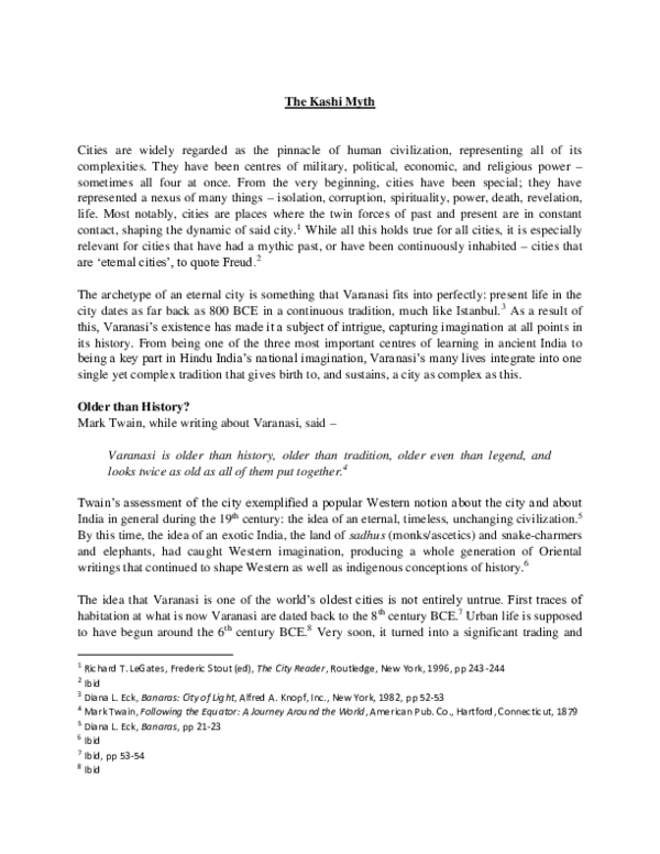 (PDF) Kashi Myth
