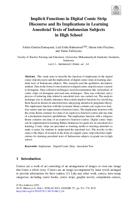 (PDF) Implicit Functions in Digital Comic Strip Discourse and Its ...