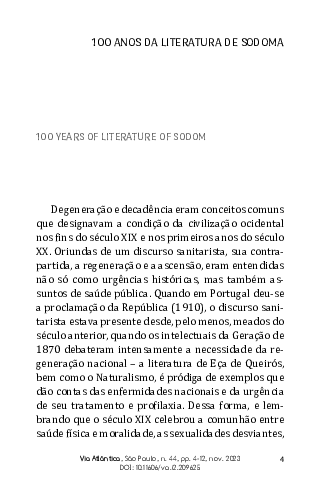 (PDF) 100 Anos da Literatura de Sodoma