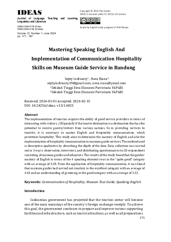 (PDF) Mastering Speaking English And Implementation of Communication ...
