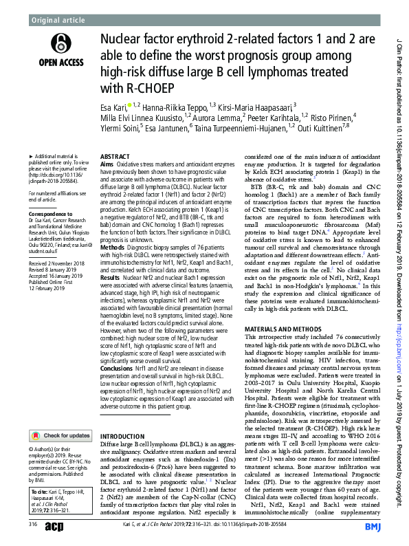 (PDF) Nuclear factor erythroid 2-related factors 1 and 2 are able to ...