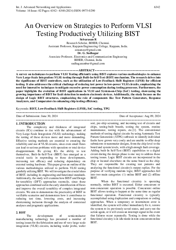 (PDF) An Overview on Strategies to Perform VLSI Testing Productively ...