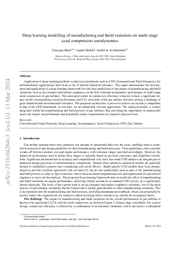 (PDF) Deep learning modelling of tip clearance variations on multi-stage axial compressors ...