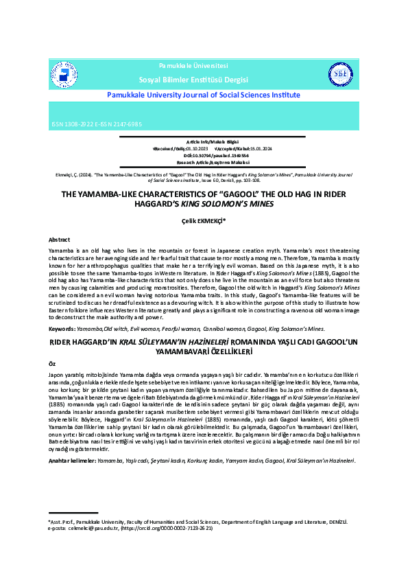 (PDF) THE YAMAMBA-LIKE CHARACTERISTICS OF “GAGOOL” THE OLD HAG IN RIDER ...