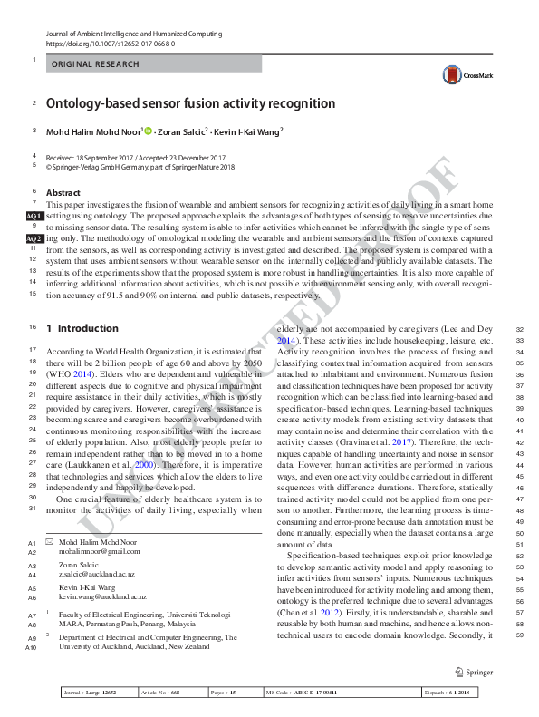 (PDF) Ontology-based sensor fusion activity recognition