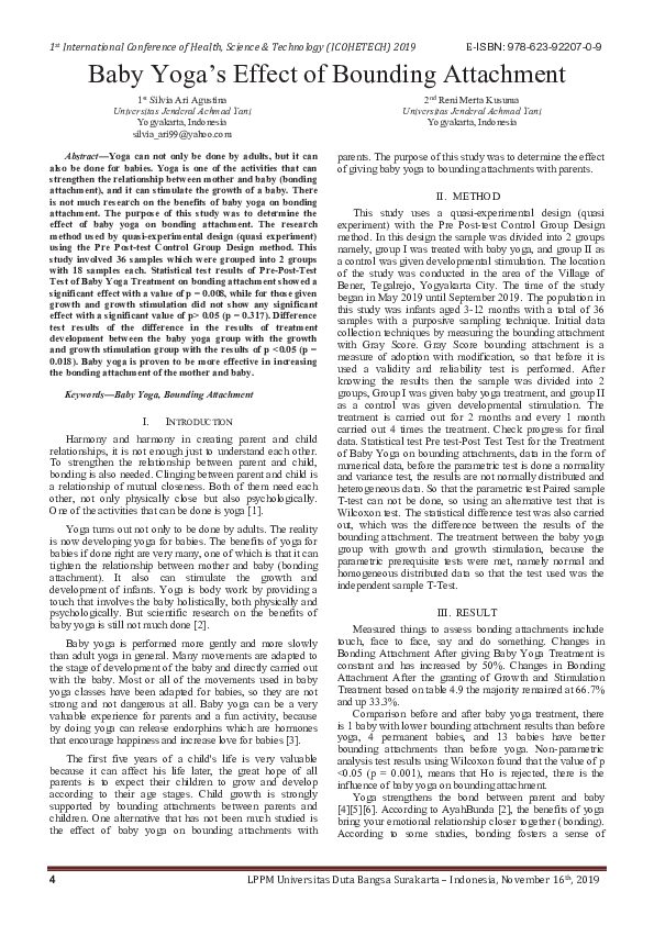 (PDF) Baby Yoga’s Effect of Bounding Attachment