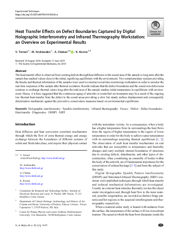(PDF) Monitoring Heat Transfer in Defect Boundaries