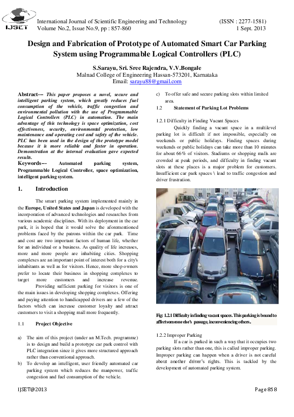 (PDF) Design and Fabrication of Prototype of Automated Smart Car Parking System using ...