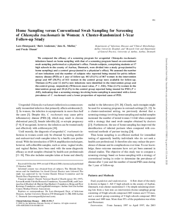 (PDF) Home Sampling versus Conventional Swab Sampling for Screening of ...