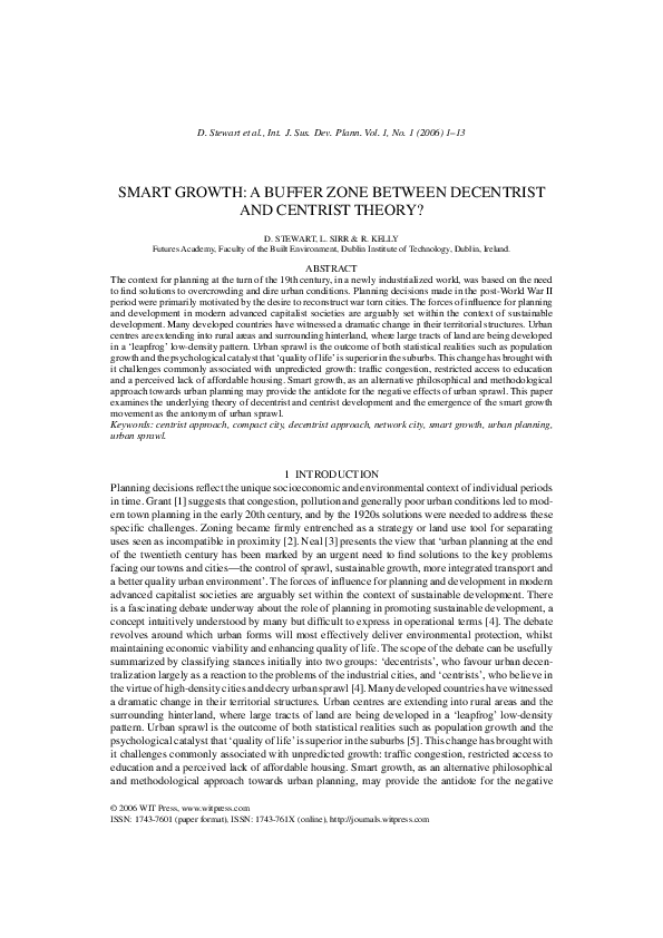 (PDF) Smart Growth