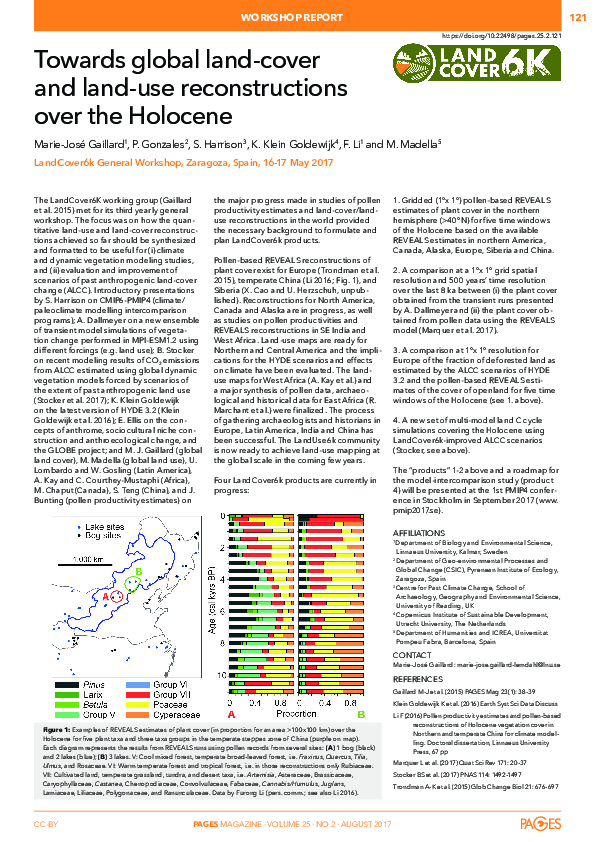 (PDF) Towards global land-cover and land-use reconstructions over the ...