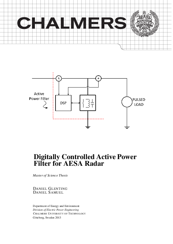 (PDF) Digitally Controlled Active Power Filter for AESA Radar