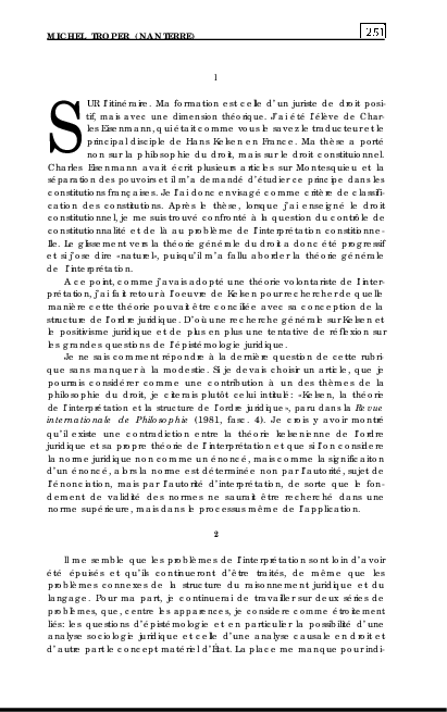 (PDF) Michel Troper (Nanterre)
