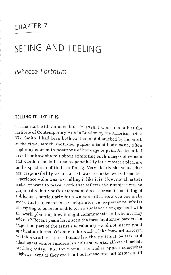 (PDF) Seeing and Feeling