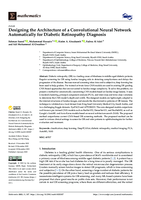 (PDF) Designing the Architecture of a Convolutional Neural Network ...
