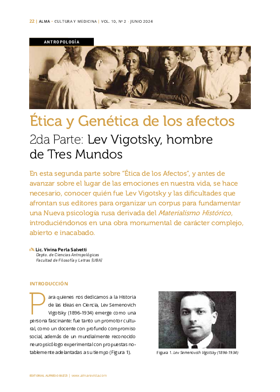 (PDF) Lev Vigotsky, Hombre de Tres Mundos -ALMA 10 (2)