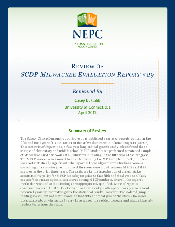 (PDF) Review of Three Reports from the Comprehensive Longitudinal ...