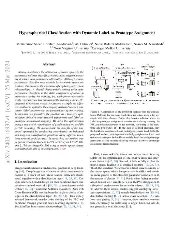 (PDF) Hyperspherical Classification with Dynamic Label-to-Prototype Assignment