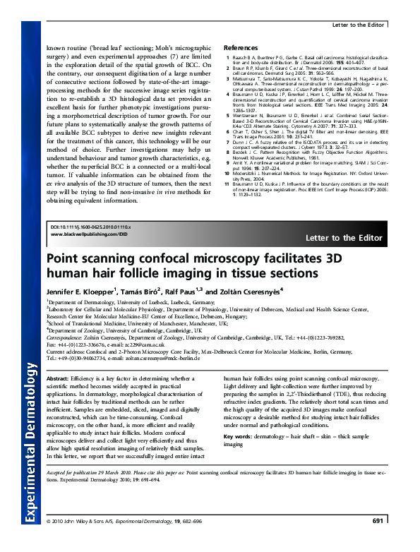 (PDF) Point scanning confocal microscopy facilitates 3D human hair ...