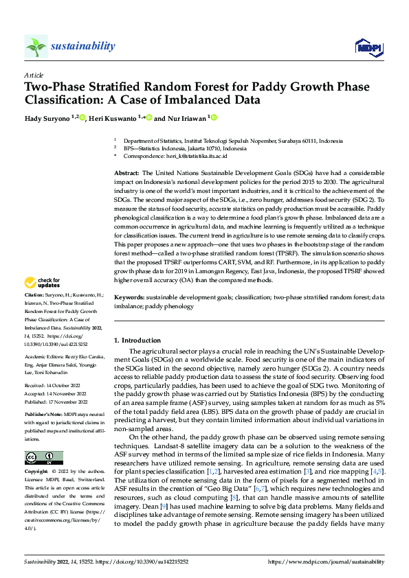 (PDF) Two-Phase Stratified Random Forest for Paddy Growth Phase Classification: A Case of ...