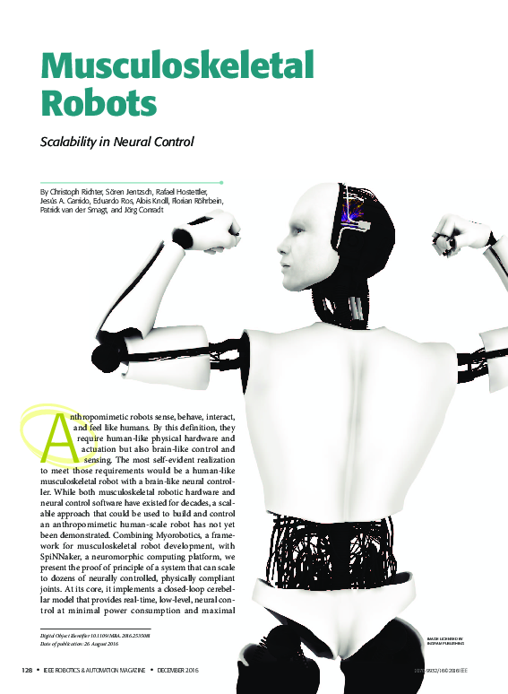 (PDF) Musculoskeletal Robots: Scalability in Neural Control