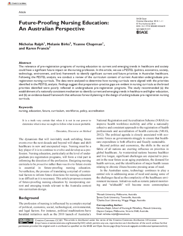 (PDF) Future-Proofing Nursing Education