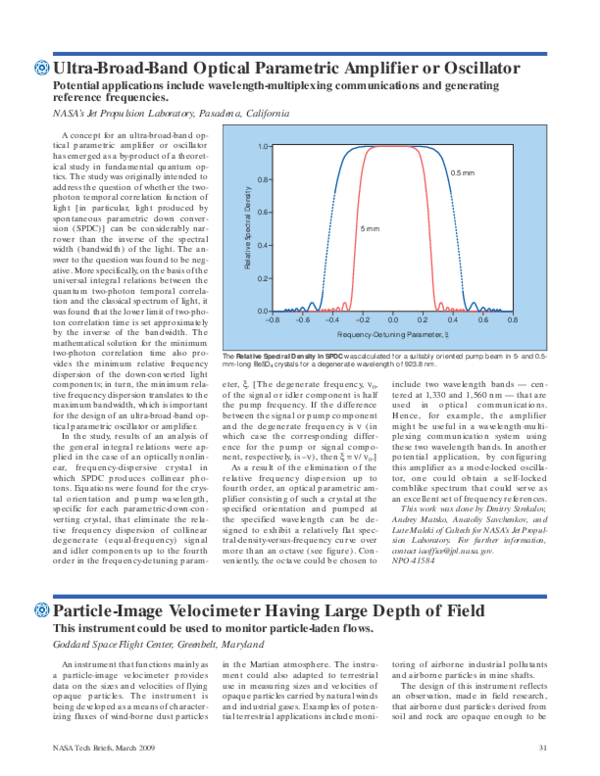(PDF) Particle-Image Velocimeter Having Large Depth of Field