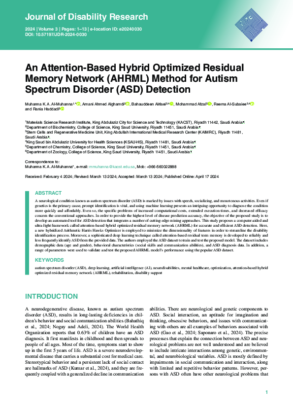 (PDF) An Attention-Based Hybrid Optimized Residual Memory Network (AHRML) Method for Autism ...