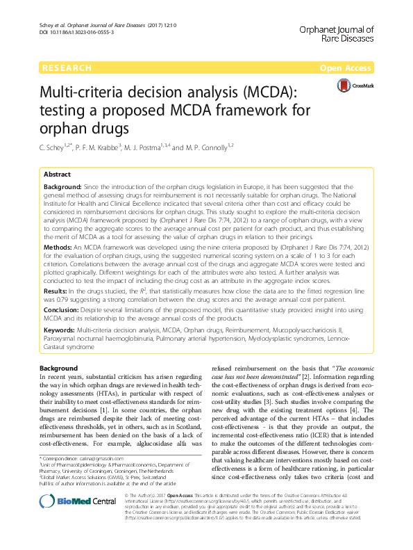(PDF) Multi-criteria decision analysis (MCDA): testing a proposed MCDA ...