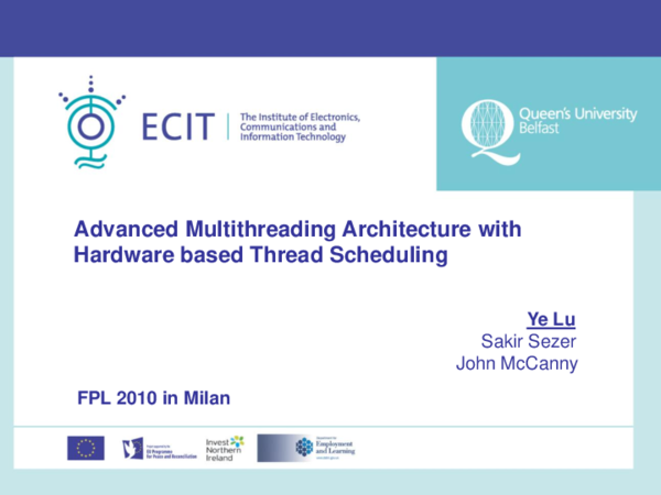 (PDF) Advanced Multithreading Architecture with Hardware Based Scheduling | Sakir Sezer ...