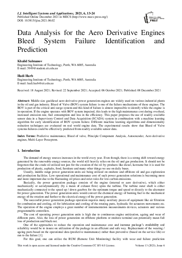 (PDF) Data Analysis for the Aero Derivative Engines Bleed System ...