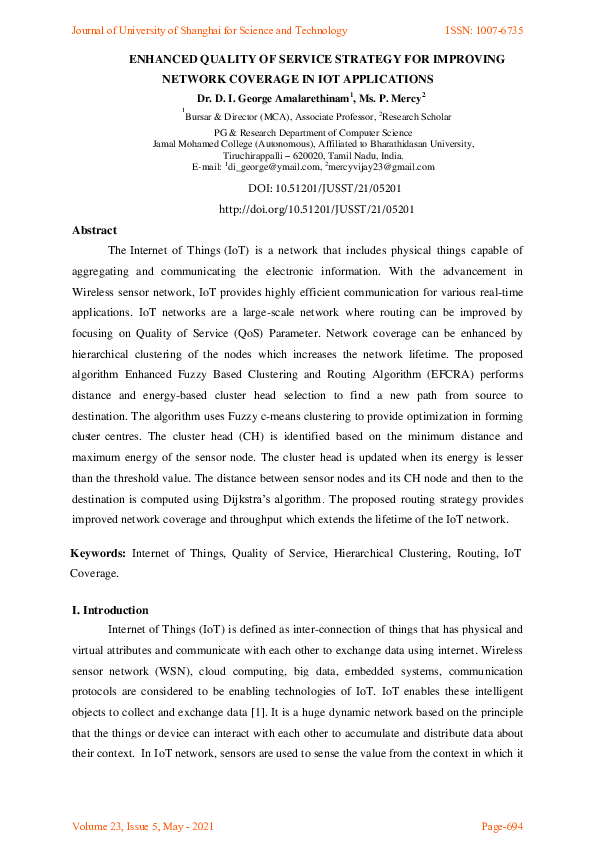(PDF) Enhanced Quality of Service Strategy for Improving Network ...