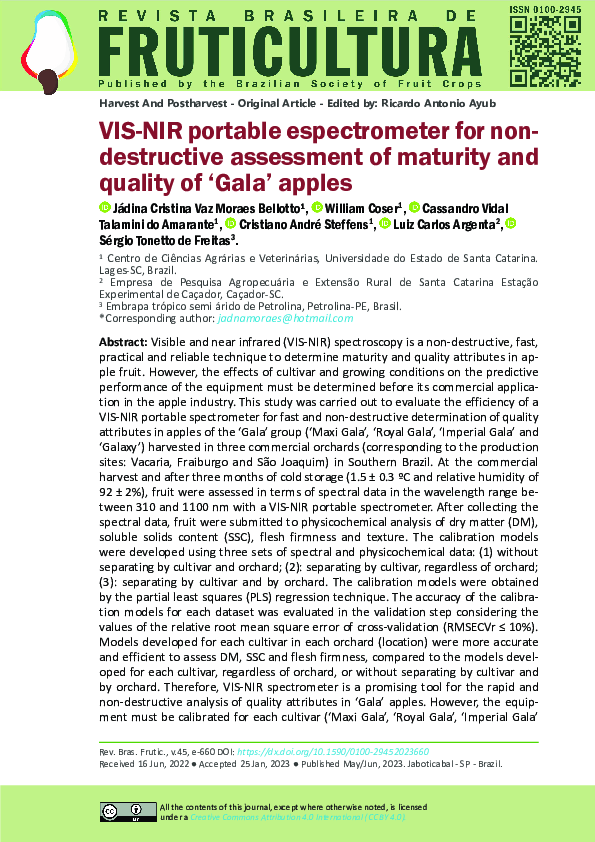 (PDF) VIS-NIR portable espectrometer for non-destructive assessment of ...
