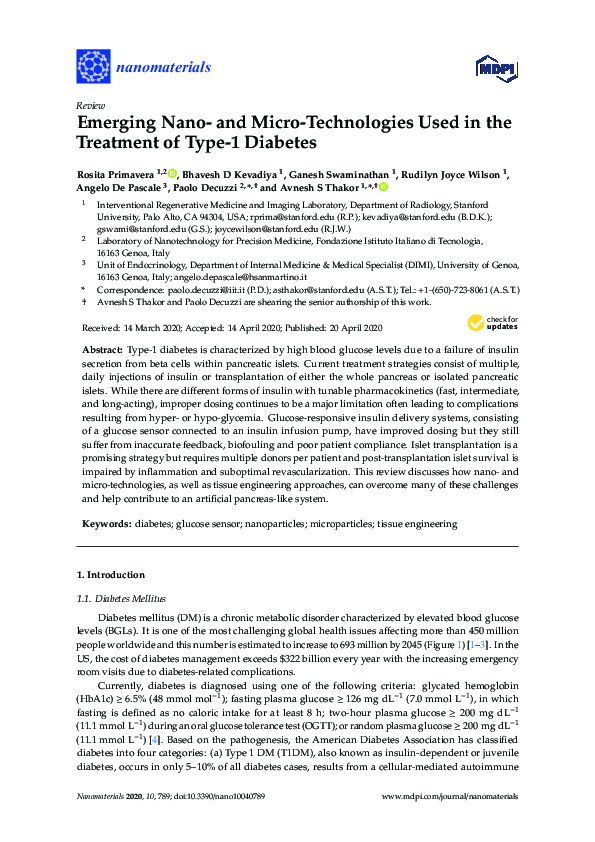 (PDF) Emerging Nano- and Micro-Technologies Used in the Treatment of ...