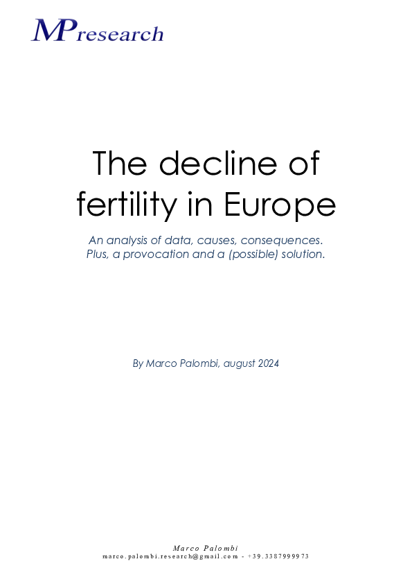 (PDF) The decline of fertility in Europe: an analysis of data, causes ...