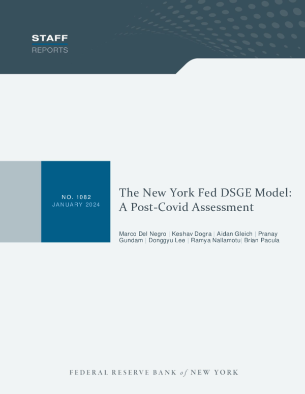 (PDF) The New York Fed DSGE Model: A Post-Covid Assessment