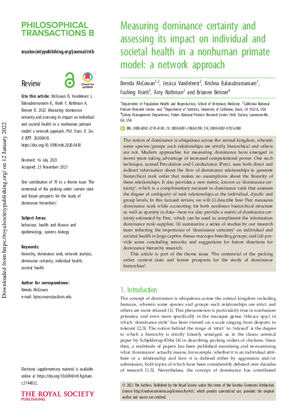 (PDF) Measuring dominance certainty and assessing its impact on ...
