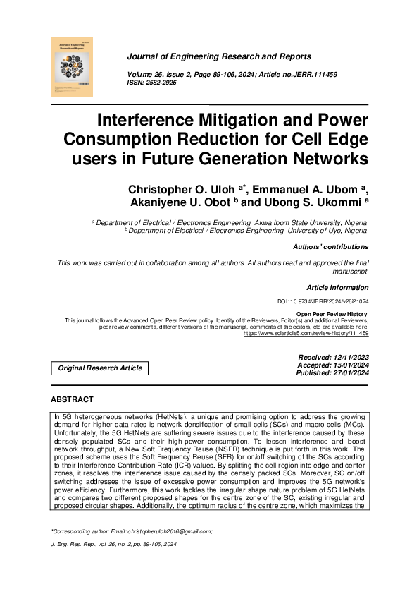 (PDF) Interference Mitigation and Power Consumption Reduction for Cell Edge users in Future ...