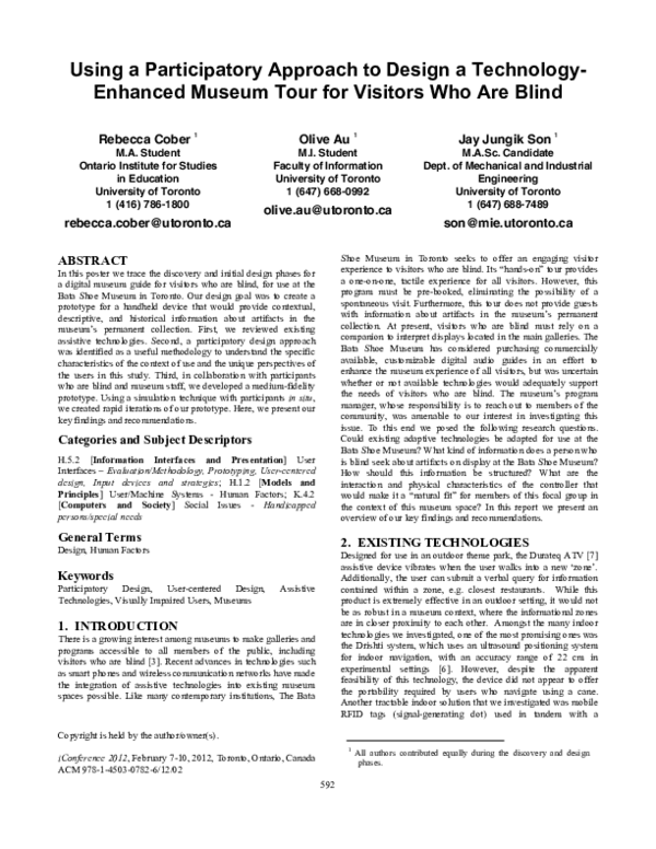 (PDF) Using a participatory approach to design a technology-enhanced ...