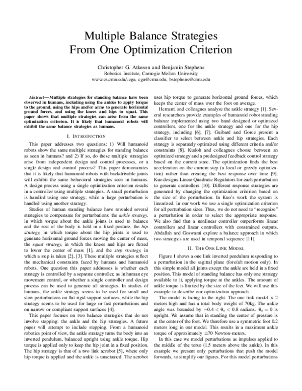 (PDF) Diverse Balance Strategies from One Criterion