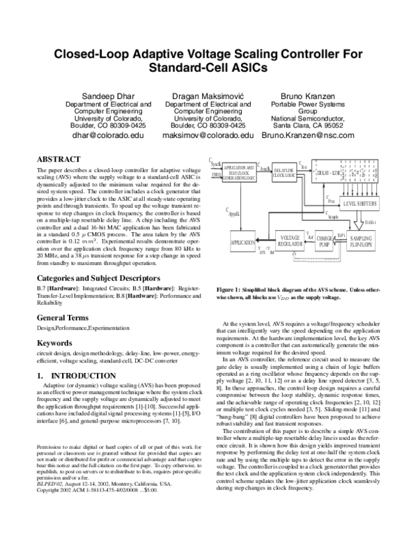 (PDF) Closed-loop adaptive voltage scaling controller for standard-cell ...