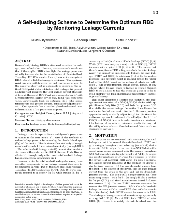 (PDF) A self-adjusting scheme to determine the optimum RBB by ...