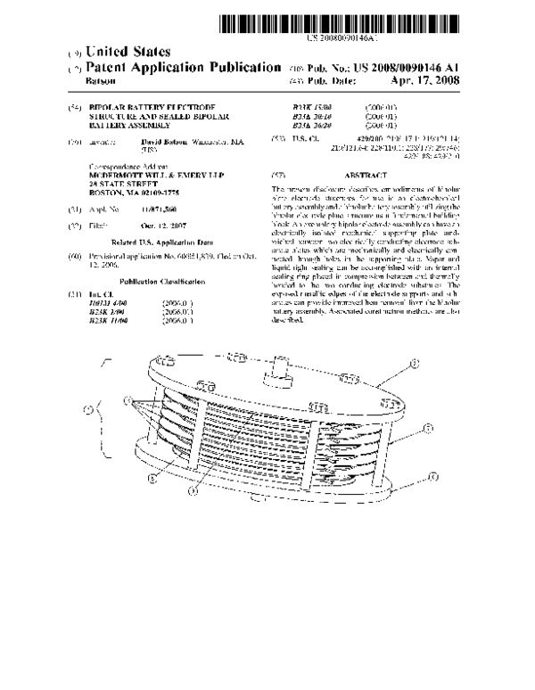 (PDF) Bipolar Battery Electrode Structure and Sealed Bipolar Battery ...