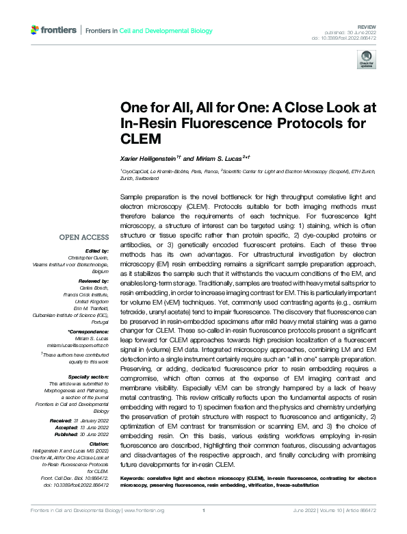 (PDF) One for All, All for One: A Close Look at In-Resin Fluorescence ...