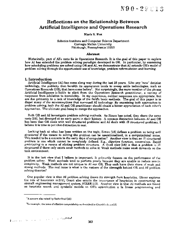 (PDF) Reflections on the relationship between artificial intelligence ...