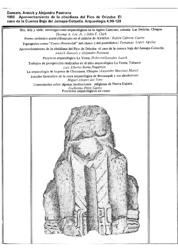 (PDF) Daneels, Annick y Alejandro Pastrana 1988 Aprovechamiento de la ...