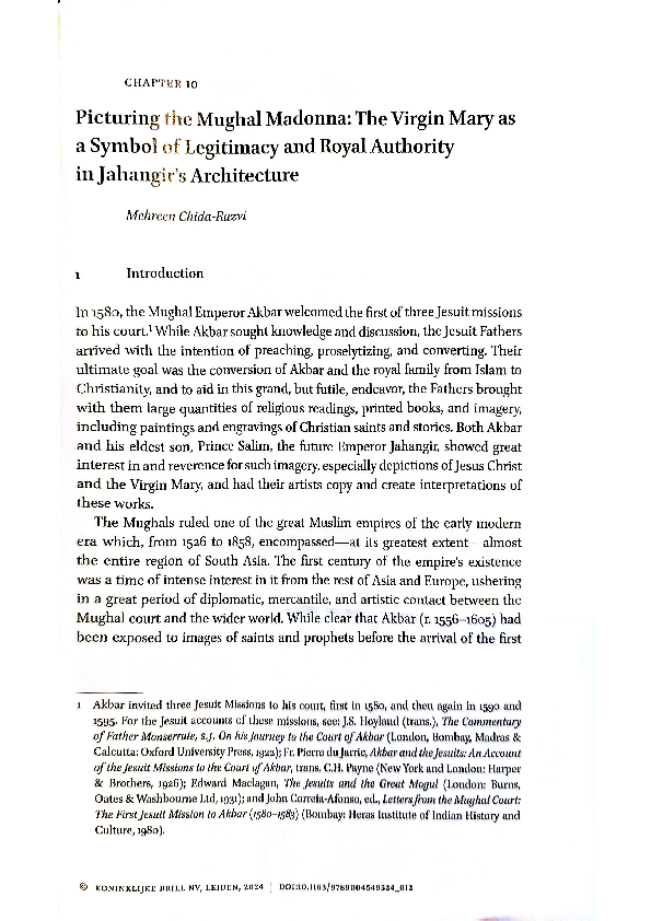 (PDF) Picturing the Mughal Madonna: The Virgin Mary as a Symbol of ...
