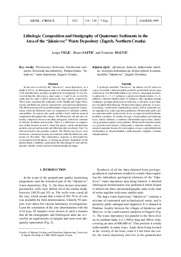 (PDF) Lithologic Composition and Stratigraphy of Quaternary Sediments ...