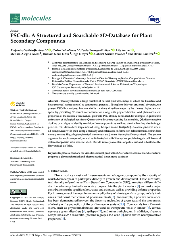 (PDF) PSC-db: A Structured and Searchable 3D-Database for Plant ...