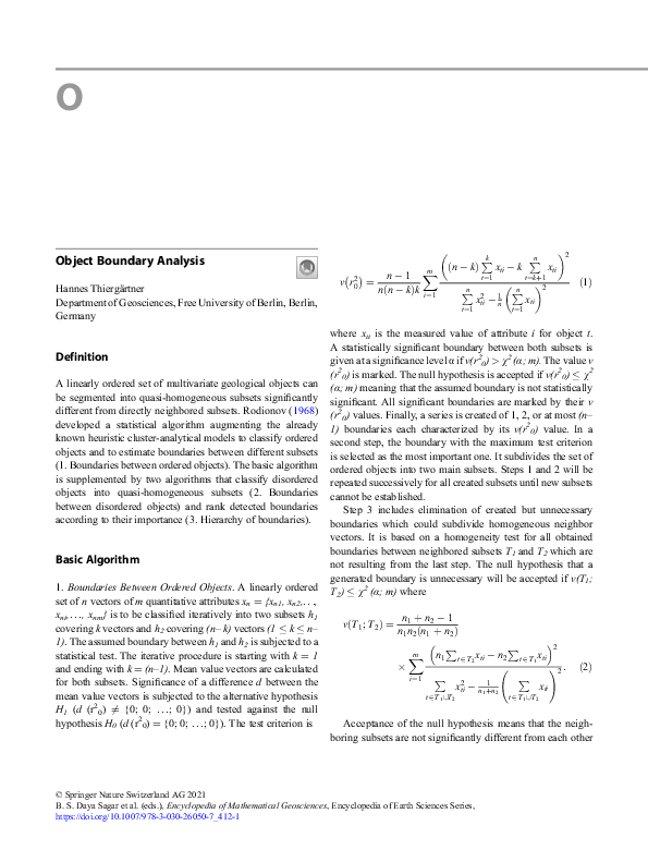 (PDF) Object Boundary Analysis